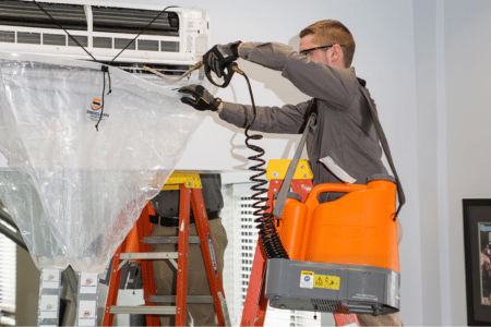 Battery Coil Cleaner CJ-125 | CoilJet HVAC Spray Coil Cleaning Systems | SpeedClean